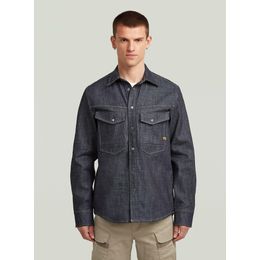 G-Star Raw G-STAR Damen Langarmshirt "Dakota Regular Selvedge Hemd"raw denim, Gr. XXL, Obermaterial: 100% Baumwolle, Shirts