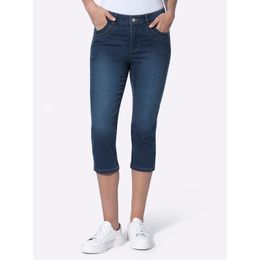 Heine Damen Bequeme Jeans, blau, Gr. 46, unifarben, 81% Baumwolle, 17% Polyester, 2% Elasthan, Jeans