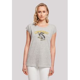 F4NT4STIC Damen T-Shirt "Harry Potter Hufflepuff Sport Emblem", grau, Gr. XXL, Obermaterial: 100% Baumwolle, Shirts, Print