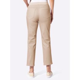 Casual Looks Damen 7/8-Jeans, beige, Gr. 21, unifarben, 96% Baumwolle, 4% Elasthan, Jeans