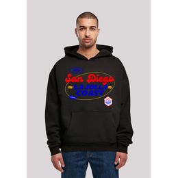 F4NT4STIC Herren Kapuzenpullover "San Diego OVERSIZE HOODIE", schwarz, Gr. L, Obermaterial: 100% Baumwolle, Pullover, Print