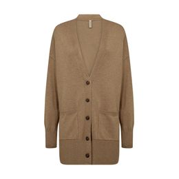soyaconcept Damen Cardigan "Soya Concept Cardigan SC-DOLLIE 739"98404 desert braun melange, Gr. L, Obermaterial: 75% Viskose, 25% Nylon, Strickjacken