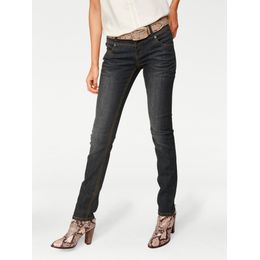 Damen Bequeme Jeans, schwarz, Gr. 50, Linea Tesini BY HEINE, unifarben, 95% Baumwolle, 3% Polyester, 2% Elasthan, Jeans