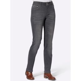 Casual Looks Damen Bequeme Jeans, grau, Gr. 25, unifarben, 98% Baumwolle, 2% Elasthan, Jeans