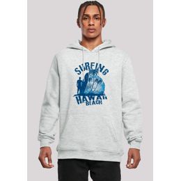 F4NT4STIC Herren Kapuzenpullover "Hawaii Surf Beach Summer", grau, Gr. XS, Obermaterial: 65% Baumwolle, 35% Polyester, Pullover, Premium Qualit&auml;t