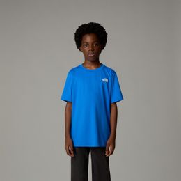The North Face Jungen T-Shirt "TEEN NEW 24/7 SS TEE", blau, Gr. S, Single Jersey, Obermaterial: 100% Polyester, Shirts, sportlicher Stil, Kurzarm,
