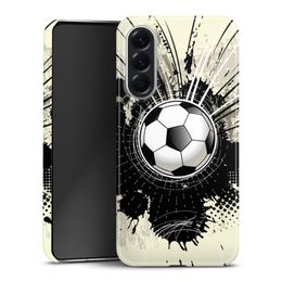 DeinDesign Galaxy A56 5G Handy Premium Case Smartphone Handyh&uuml;lle Schutzh&uuml;lle gl&auml;nzend Sports Graffiti Soccer Premium Case