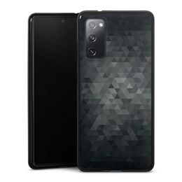 DeinDesign Galaxy S20 FE Handy Silikon H&uuml;lle Case schwarz Handyh&uuml;lle Black Triangle Muster