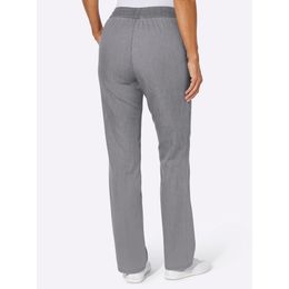 Classic Basics Damen Schlupfjeans, grau, Gr. 38, unifarben, 100% Baumwolle, Jeans