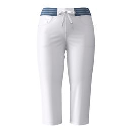 Casual Looks Damen Caprijeans, wei&szlig;, Gr. 54, unifarben, 98% Baumwolle, 2% Elasthan, Jeans