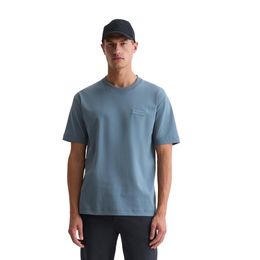 Marc O'Polo T-Shirt MARC O'POLO "aus schwerem Bio-Baumwoll-Jersey", Jungen, Gr. S, stormy blau, Obermaterial: 100% Baumwolle, unifarben, relaxed fit, Rundhals, Shirts T-Shirt