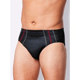 King&acute;S Club KINGS CLUB Herren Slip, Gr. 9, schwarz-wei&szlig;, 100% Baumwolle, Unterhosen