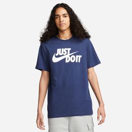 Nike Sportswear Damen T-Shirt "Nike Sportswear JDI Men's T-Shirt", blau, Gr. XXL, Obermaterial: 100% Baumwolle, Shirts