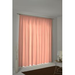 Vorhang Adam, B:145cm H:245cm, orange, Jacquard, Baumwolle (Bio-Baumwolle), Wohnzimmer, Gardinen, "Uni Collection", aus 100% Bio-Baumwolle, Vorhang