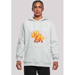 F4NT4STIC Herren Kapuzenpullover "S&uuml;&szlig;er Triceratops Dinosaurier", grau, Gr. XL, Obermaterial: 65% Baumwolle, 35% Polyester, Pullover, Premium Qualit&auml;t