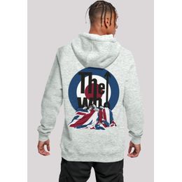 F4NT4STIC Herren Kapuzenpullover "The Who Flag Blanket", grau, Gr. XS, Obermaterial: 65% Baumwolle, 35% Polyester, Pullover, Premium Qualit&auml;t