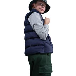 Nike Sportswear Kinder Funktionsweste "K NSW TF ADP PUFFER VEST"midnight navy, wei&szlig;, Gr. XS, Obermaterial: 100% Polyester, Westen, F&uuml;r Kinder und