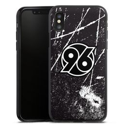 DeinDesign iPhone X Handy Silikon H&uuml;lle Case schwarz Handyh&uuml;lle Hannover 96 H96 Official Licensed Product