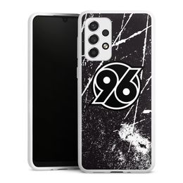 DeinDesign Galaxy A33 5G Handy Silikon H&uuml;lle Case wei&szlig; Handyh&uuml;lle Official Licensed Product H96 Hannover 96 Silikon Case