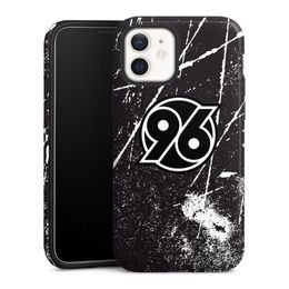 DeinDesign iPhone 12 mini Handy Panzer Handyh&uuml;lle robuste Outdoor H&uuml;lle Schutzh&uuml;lle gl&auml;nzend Hannover 96 H96 Official Licensed Product Tough Case