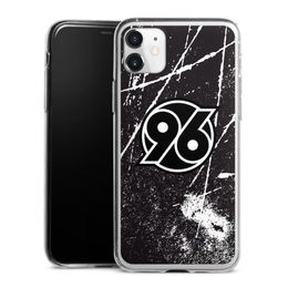 DeinDesign iPhone 11 Handy Slim Case Silikon Handyh&uuml;lle transparent H&uuml;lle extra d&uuml;nn H96 Hannover 96 Official Licensed Product Silikon Slim Case