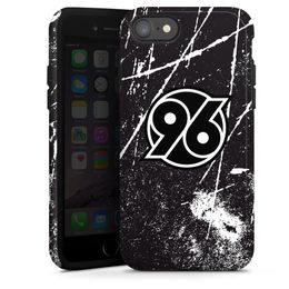 DeinDesign iPhone SE (2020) Handy Panzer Handyh&uuml;lle robuste Outdoor H&uuml;lle Schutzh&uuml;lle gl&auml;nzend Official Licensed Product H96 Hannover 96 Tough Case