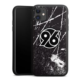 DeinDesign iPhone 11 Handy Premium Silikon H&uuml;lle Handyh&uuml;lle schwarz Case H96 Hannover 96 Official Licensed Product Silikon Premium Case