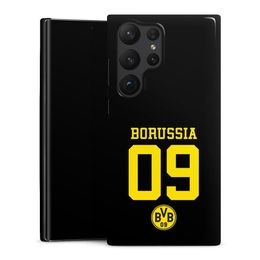 DeinDesign Galaxy S23 Ultra Handy Premium Case Smartphone Handyh&uuml;lle Schutzh&uuml;lle gl&auml;nzend Jersey Bvb Borussia Dortmund Premium Case