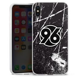 DeinDesign iPhone Xs Max Handy Silikon H&uuml;lle Case transparent Handyh&uuml;lle Hannover 96 H96 Official Licensed Product Silikon Case