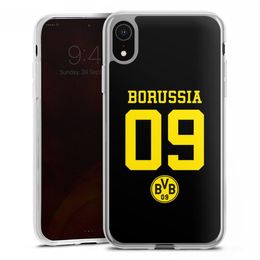 DeinDesign iPhone Xr Handy Silikon H&uuml;lle Case transparent Handyh&uuml;lle Jersey Bvb Borussia Dortmund Silikon Case