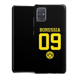 DeinDesign Galaxy A51 Handy Premium Case Smartphone Handyh&uuml;lle Schutzh&uuml;lle gl&auml;nzend Jersey Bvb Borussia Dortmund Premium Case