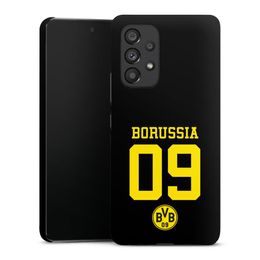 DeinDesign Galaxy A53 5G Handy Premium Case Smartphone Handyh&uuml;lle Schutzh&uuml;lle gl&auml;nzend Jersey Borussia Dortmund Bvb Premium Case