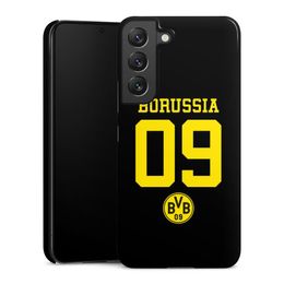 DeinDesign Galaxy S22 Handy Premium Case Smartphone Handyh&uuml;lle Schutzh&uuml;lle gl&auml;nzend Jersey Bvb Borussia Dortmund Premium Case