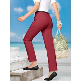 Classic Basics Damen Bequeme Jeans, rot, Gr. 255, unifarben, 97% Baumwolle, 3% Elasthan, Jeans