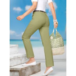 Classic Basics Damen Bequeme Jeans, gr&uuml;n, Gr. 235, unifarben, 97% Baumwolle, 3% Elasthan, Jeans
