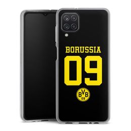 DeinDesign Galaxy A12 Handy Silikon H&uuml;lle Case transparent Handyh&uuml;lle Jersey Borussia Dortmund Bvb Silikon Case