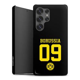 DeinDesign Galaxy S25 Ultra Handy Premium Case Smartphone Handyh&uuml;lle Schutzh&uuml;lle gl&auml;nzend Jersey Bvb Borussia Dortmund Premium Case