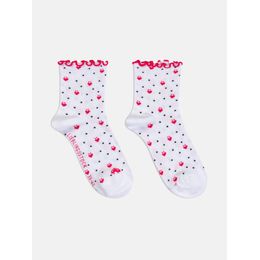 LIEBLINGSST&Uuml;CK LIEBLINGSST&Uuml;CK Damen Langsocken "Lovely Socks "DorothyEP" aus Baumwollmix", Gr. 35, wei&szlig;, Baumwolle, Elasthan, Polyamid, Socken, mit Baumwoll-Anteil