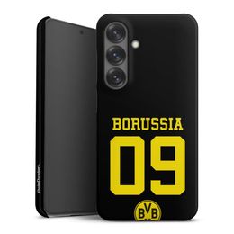 DeinDesign Galaxy S25 Handy Premium Case Smartphone Handyh&uuml;lle Schutzh&uuml;lle matt Jersey Bvb Borussia Dortmund Premium Case