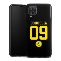 DeinDesign Galaxy A12 Handy Silikon H&uuml;lle Case schwarz Handyh&uuml;lle Jersey Borussia Dortmund Bvb
