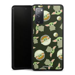 DeinDesign Galaxy S20 FE 5G Handy Silikon H&uuml;lle Case schwarz Handyh&uuml;lle Official Licensed Product Baby Yoda Star Wars Muster