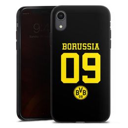 DeinDesign iPhone Xr Handy Silikon H&uuml;lle Case schwarz Handyh&uuml;lle Jersey Bvb Borussia Dortmund