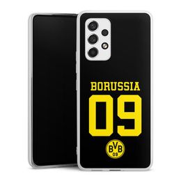 DeinDesign Galaxy A53 5G Handy Silikon H&uuml;lle Case transparent Handyh&uuml;lle Jersey Borussia Dortmund Bvb Silikon Case