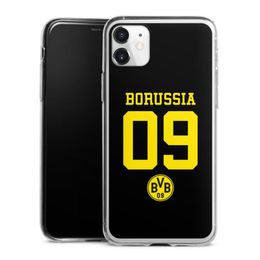 DeinDesign iPhone 11 Handy Slim Case Silikon Handyh&uuml;lle transparent H&uuml;lle extra d&uuml;nn Jersey Bvb Borussia Dortmund Silikon Slim Case