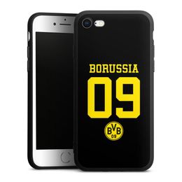 DeinDesign iPhone SE (2020) Handy Premium Silikon H&uuml;lle Handyh&uuml;lle schwarz Case Bvb Jersey Borussia Dortmund Silikon Premium Case