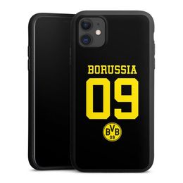 DeinDesign iPhone 11 Handy Premium Silikon H&uuml;lle Handyh&uuml;lle schwarz Case Jersey Bvb Borussia Dortmund Silikon Premium Case