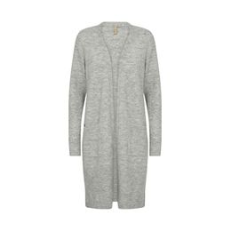 soyaconcept Damen Cardigan "Soya Concept Cardigan SC-NESSIE 58"99110 lt grau melange, Gr. XS, Obermaterial: 49% Polyacryl, 26% Wolle, 22% Polyester,