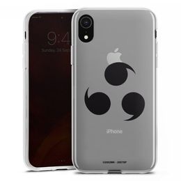 DeinDesign iPhone Xr Handy Silikon H&uuml;lle Case transparent Handyh&uuml;lle Jutsu Naruto Shippuden Sharingan Silikon Case