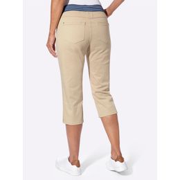 Casual Looks Damen Caprijeanssand, Gr. 40, unifarben, 98% Baumwolle, 2% Elasthan, Jeans