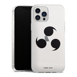 DeinDesign iPhone 13 Pro Max Handy Silikon H&uuml;lle Case transparent Handyh&uuml;lle Jutsu Naruto Shippuden Sharingan Silikon Case